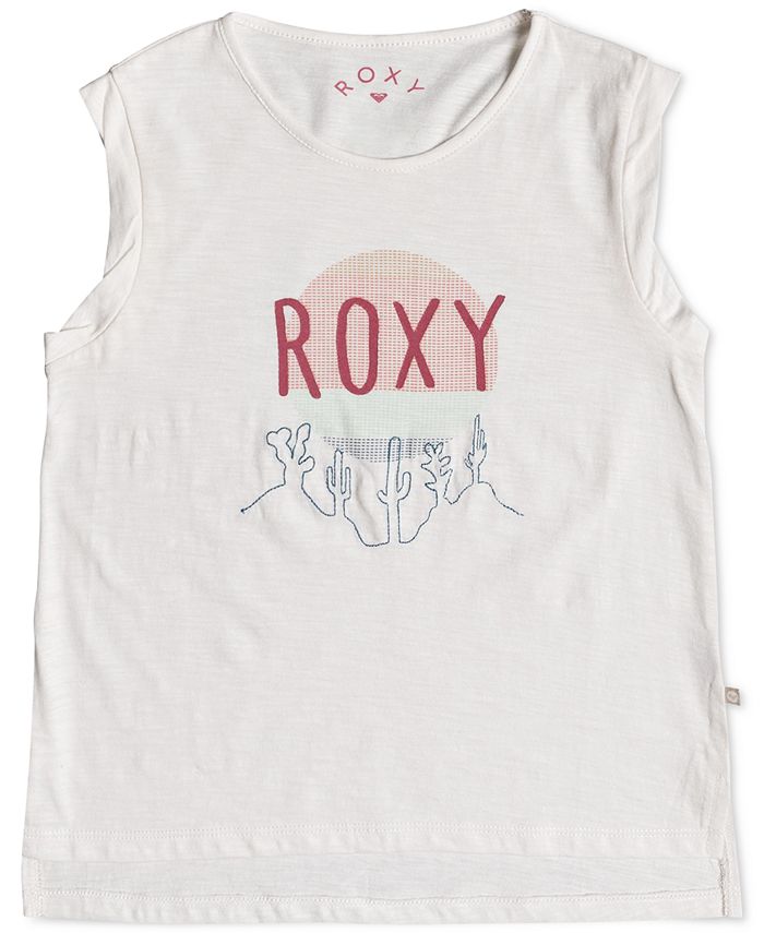 Roxy Sleeveless Cotton T-Shirt, Big Girls - Macy's