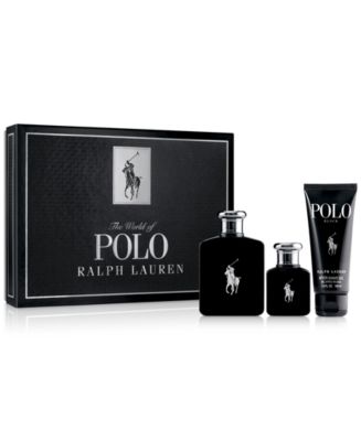 Ralph Lauren Men's 3-Pc. Polo Black Gift Set - Macy's