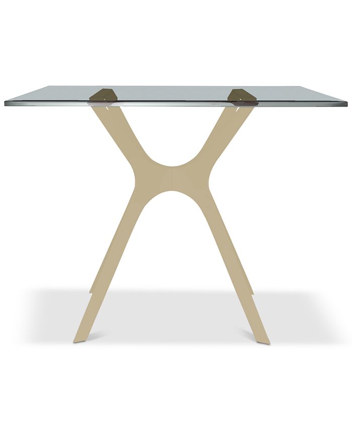 Resol Grupo Vela Side Table with Glass Top, Quick Ship - Macy's