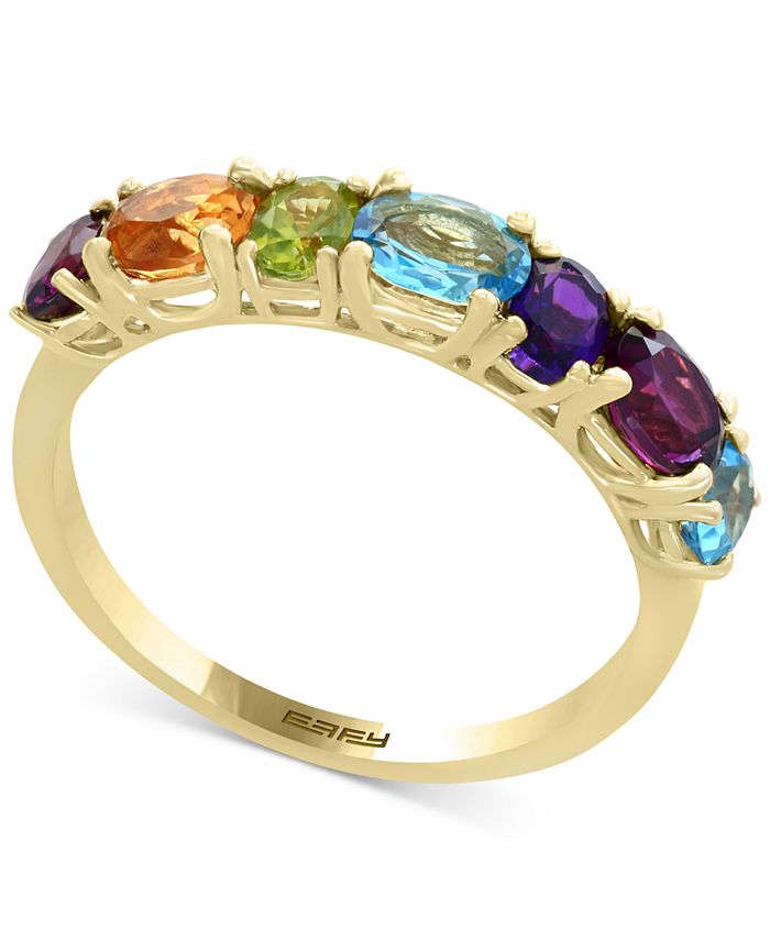 EFFY Collection Mosaic by EFFY® Multi-Gemstone Statement Ring (1-9/10 ...