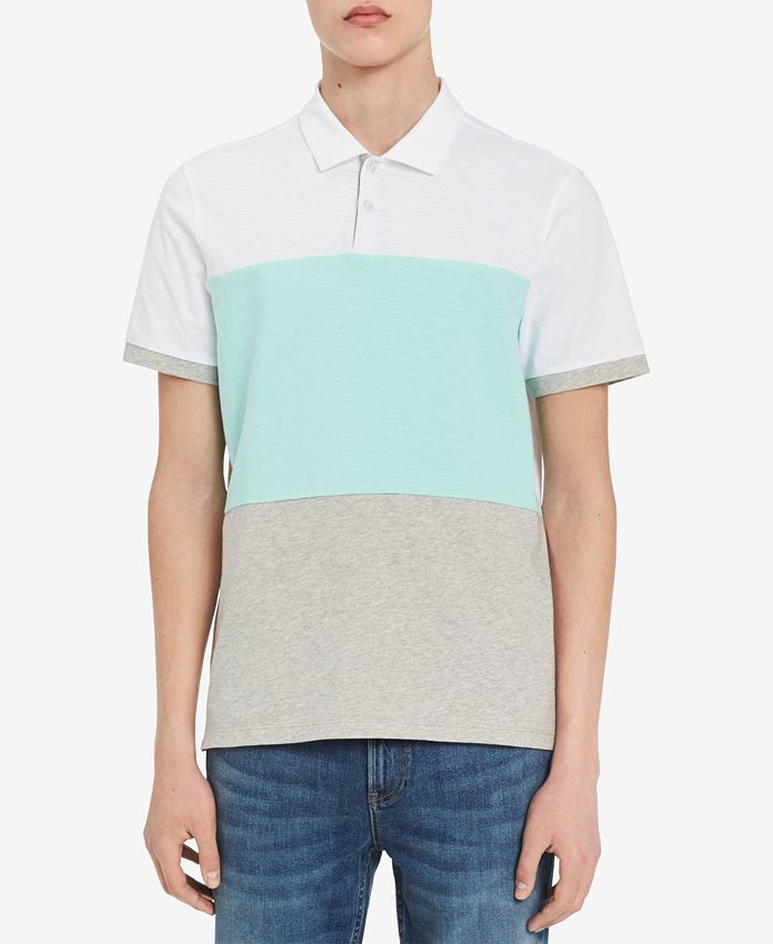 Calvin Klein Men's Colorblocked Polo - Macy's