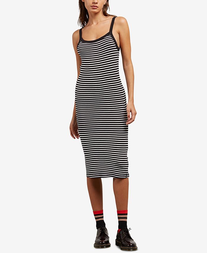 Volcom Juniors' Rave New World Striped Midi Dress - Macy's