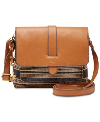 Fossil Kinley Stripe Small Crossbody - Macy's