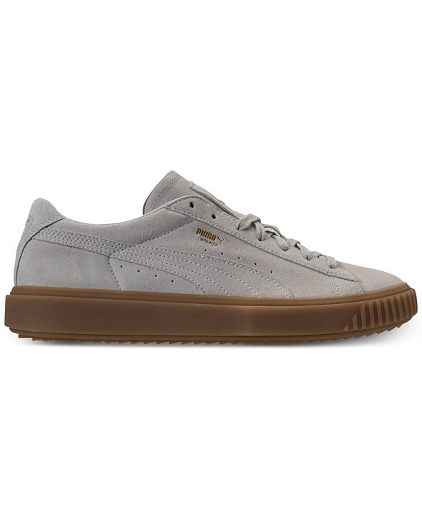 Puma Men's Breaker Suede Gum Casual Sneakers from Finish Line & Reviews ...