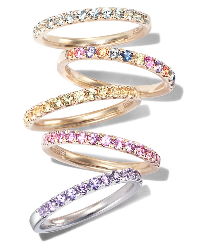 EFFY Collection Watercolors by EFFY® Multi-Sapphire Band (5/8 ct. t.w ...