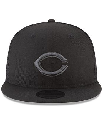 New Era Cincinnati Reds Blackout Mesh 9FIFTY Snapback Cap - Macy's