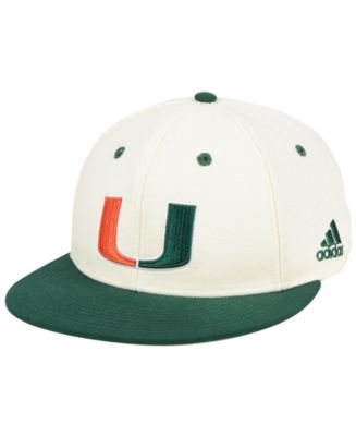 adidas Miami Hurricanes On-Field Baseball Fitted Cap - Macy's
