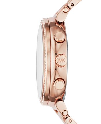 Michael Kors Women's Sofie Rose Gold-Tone Stainless Steel Bracelet ...