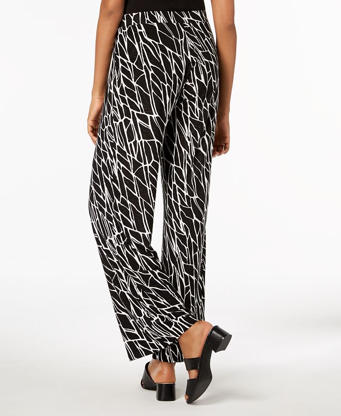 JM Collection Printed Jacquard Pants, Created for Macy's - Macy's