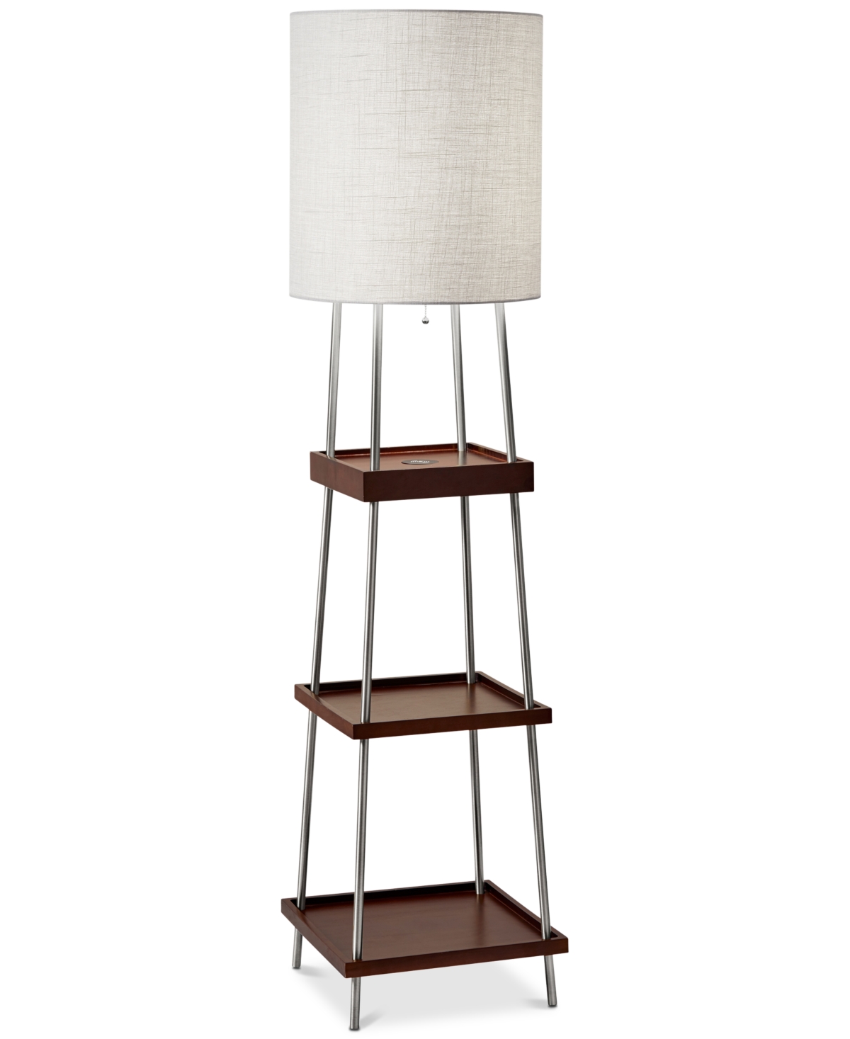 Click here for Adesso Henry Wireless Charging Floor Lamp - Walnut prices