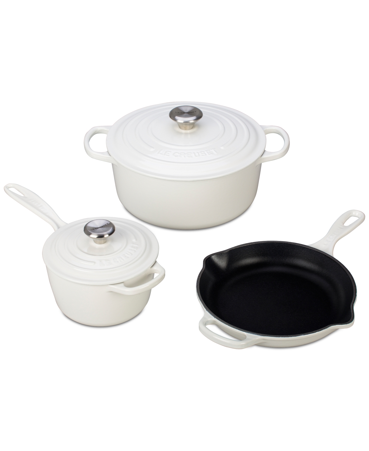 Click here for Le Creuset Five Piece Enameled Cast Iron Cookware... prices