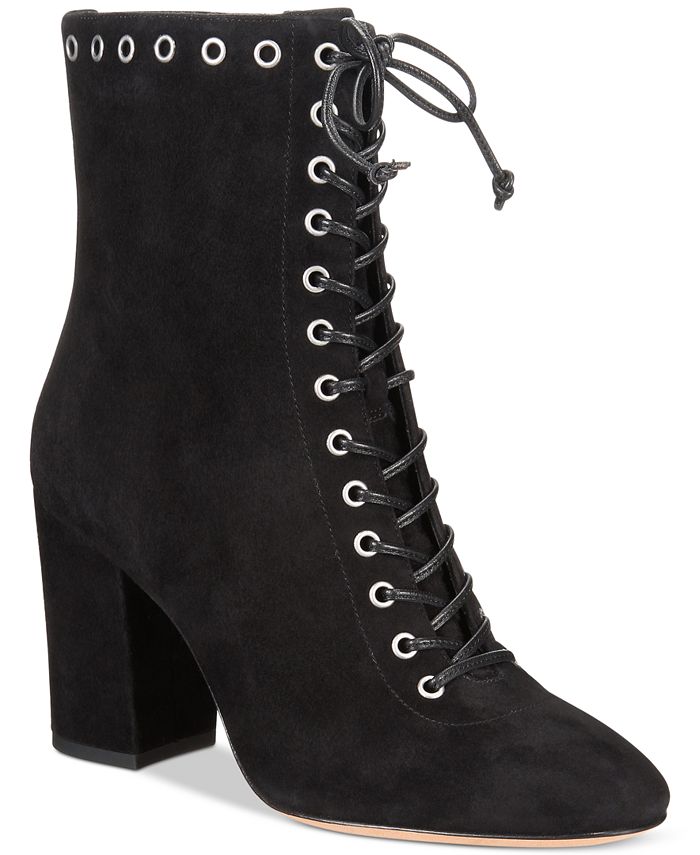 COACH Dean Lace-Up Booties - Macy's