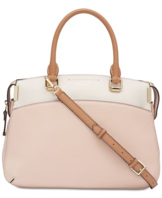 Calvin Klein Raelynn Pebble Leather Satchel - Macy's