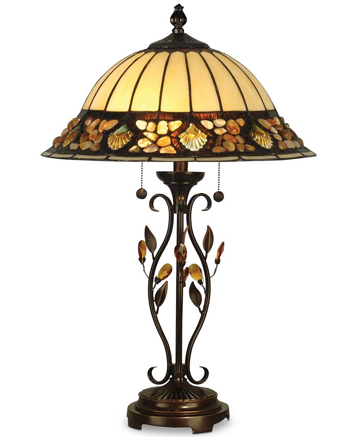 Dale Tiffany Pebble Stone Table Lamp - Macy's