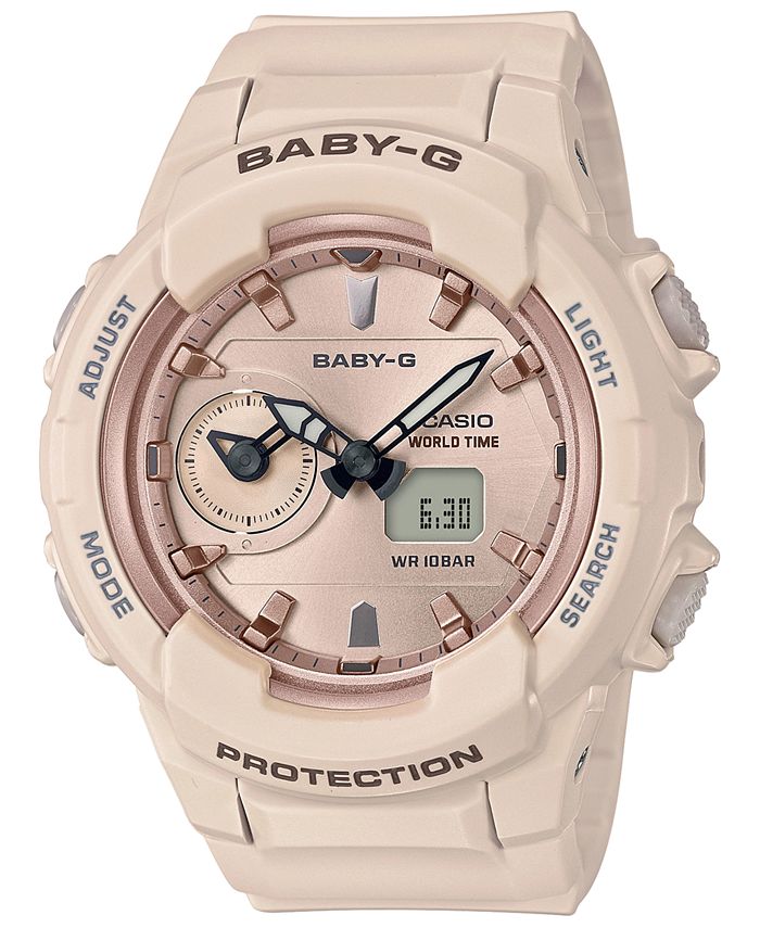 G-Shock Women's Analog-Digital Pink Resin Strap Watch 42.9mm - Macy's