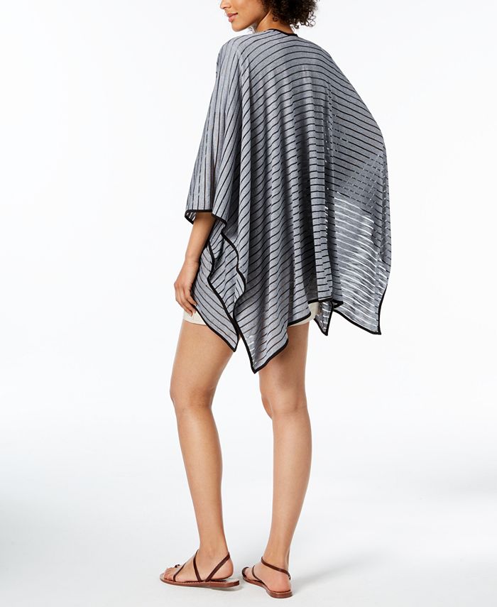 Calvin Klein Striped Sporty Shawl - Macy's