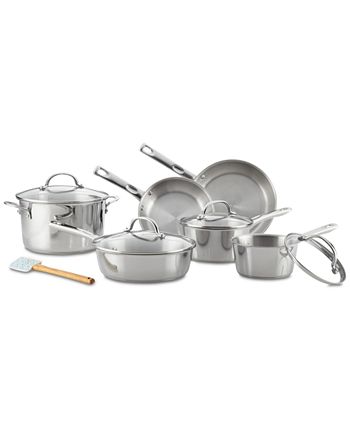 Ayesha Curry 11-Pc. Stainless Steel Cookware Set - Macy's