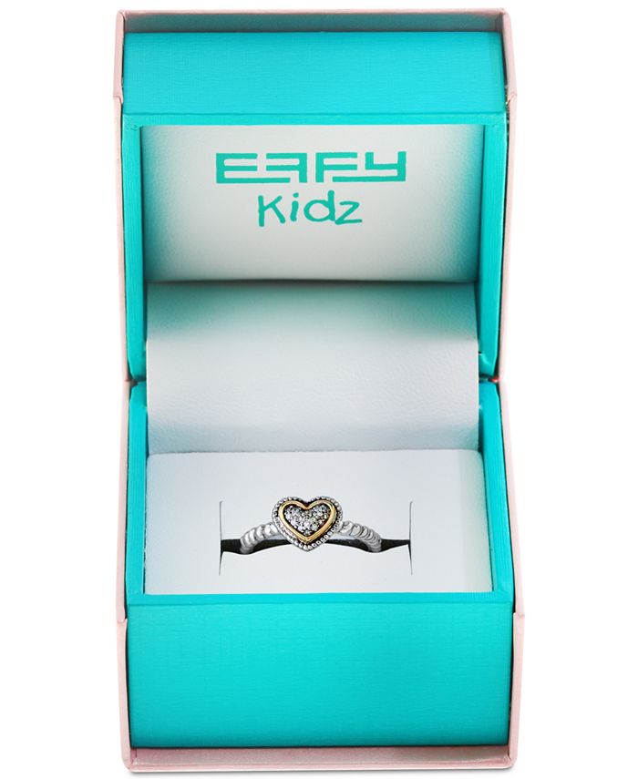 EFFY Collection EFFY® Kidz® Children's Diamond Accent Heart Ring in ...