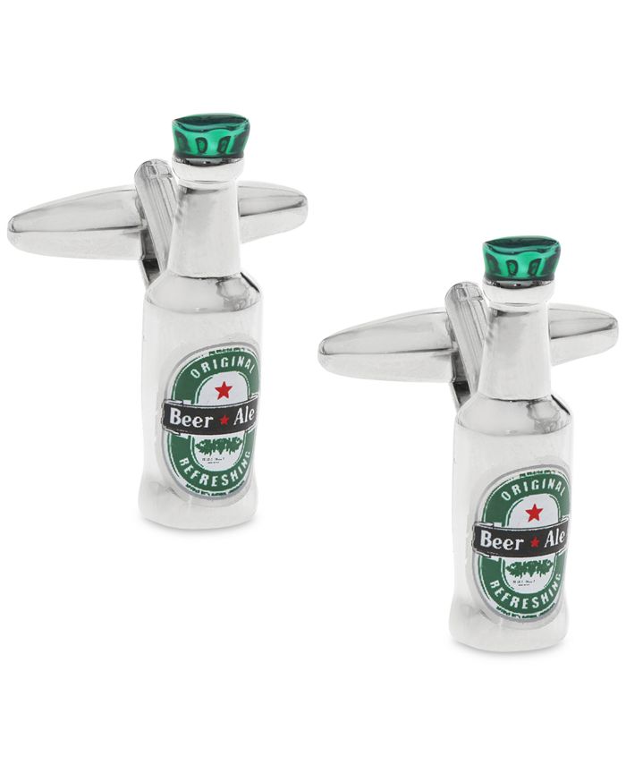 Rhona Sutton Sutton by Men's Silver-Tone Beer Bottle Cufflinks - Macy's