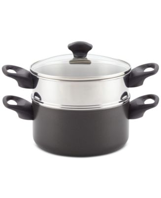Farberware 3-Qt. Non-Stick Stack 'N' Steam Saucepot & Steamer - Macy's