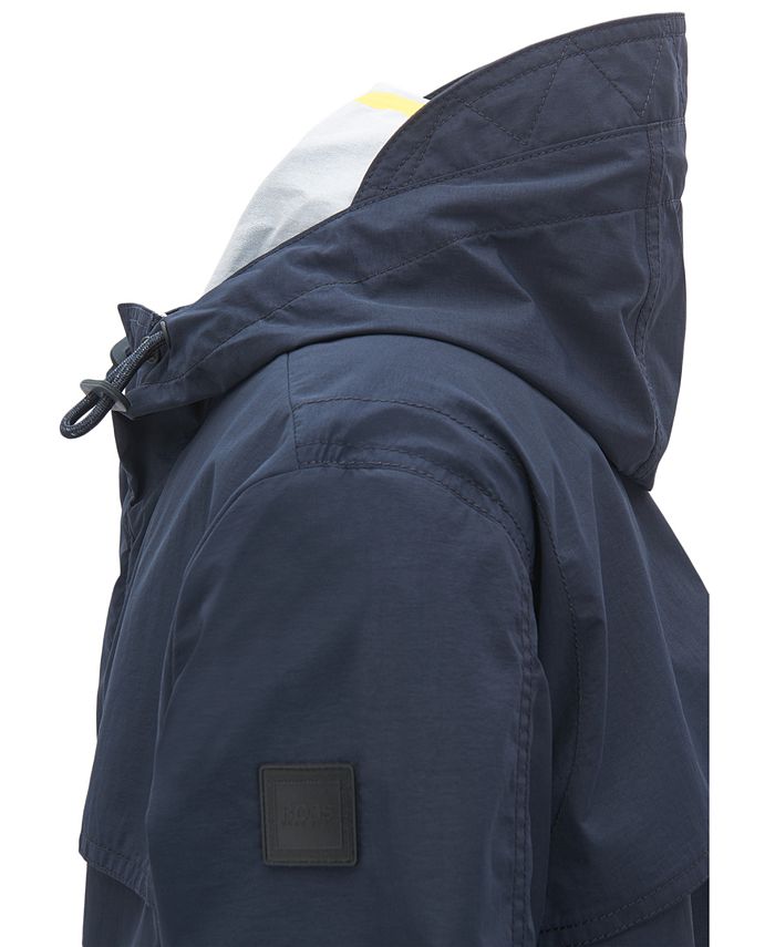 Hugo Boss Men's Relaxed-Fit Performance Raincoat - Macy's