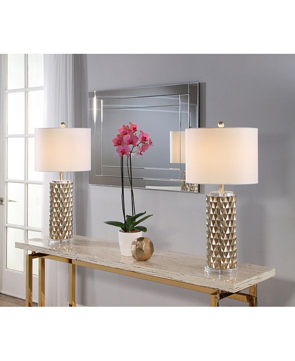 Abbyson Living Set of 2 Esplanade Gold Table Lamps & Reviews - All ...