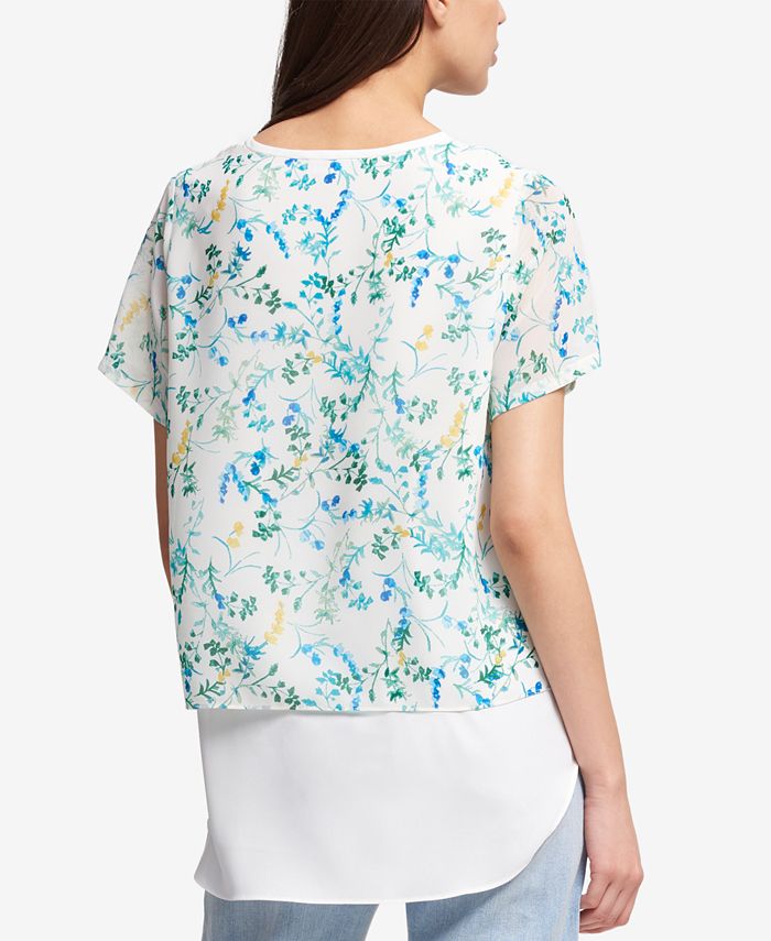 DKNY Layered-Look Top, Created for Macy's - Macy's