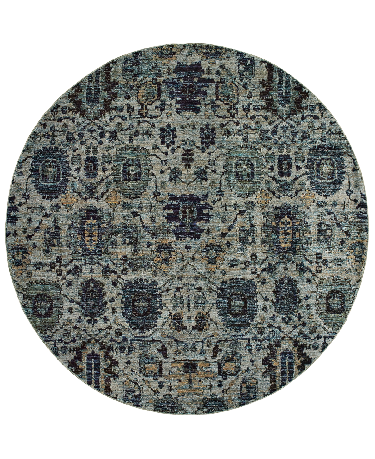 Click here for Oriental Weavers Andorra Amizade Blue 7 10 Round A... prices