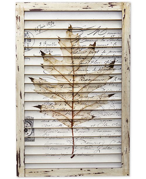 Nearly Natural Maple Leaf Window Shutter Wall Decor & Reviews - Wall ...