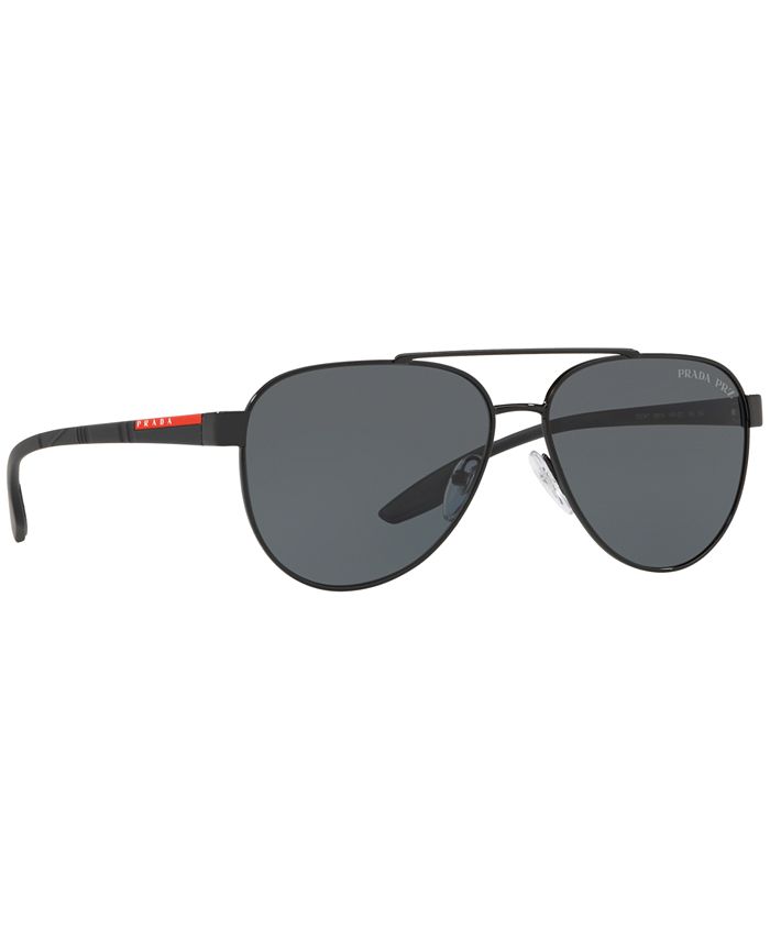 PRADA LINEA ROSSA Men's Polarized Sunglasses, PS 54TS 58 - Macy's