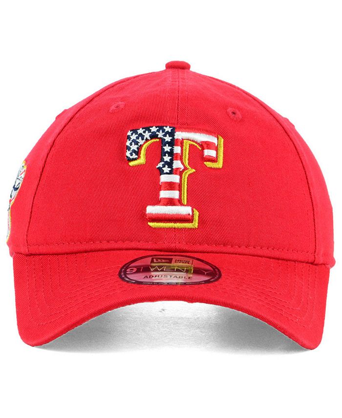 New Era Texas Rangers Stars and Stripes 9TWENTY Strapback Cap - Macy's