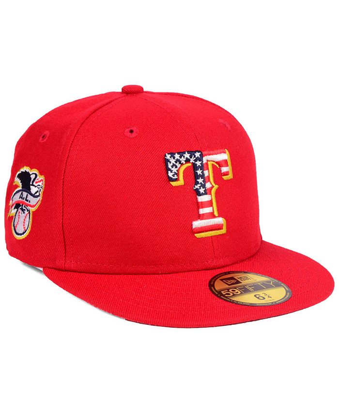 New Era Boys' Texas Rangers Stars and Stripes 59FIFTY Fitted Cap - Macy's