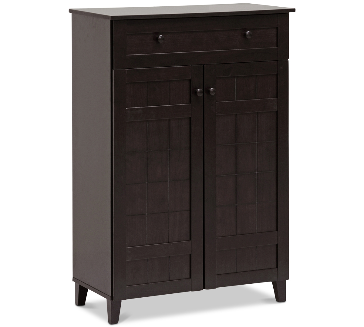 Click here for Waiola Tall Shoe Cabinet - Dark Brown prices