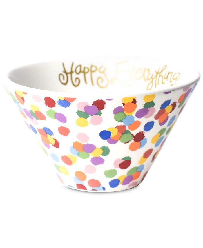 Happy Everything Toss Mod Small Bowl - Macy's