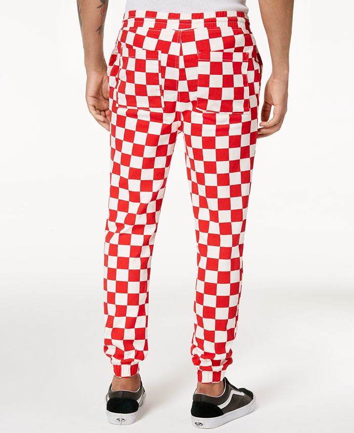 Jaywalker Men's Check-Print Jogger Pants - Macy's