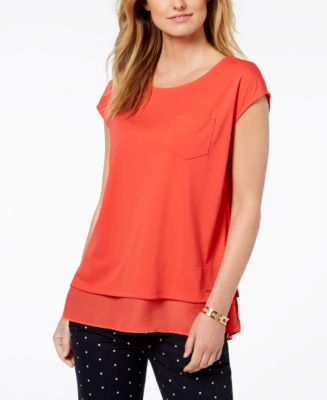 Tommy Hilfiger Layered-Look T-Shirt, Created for Macy's - Macy's