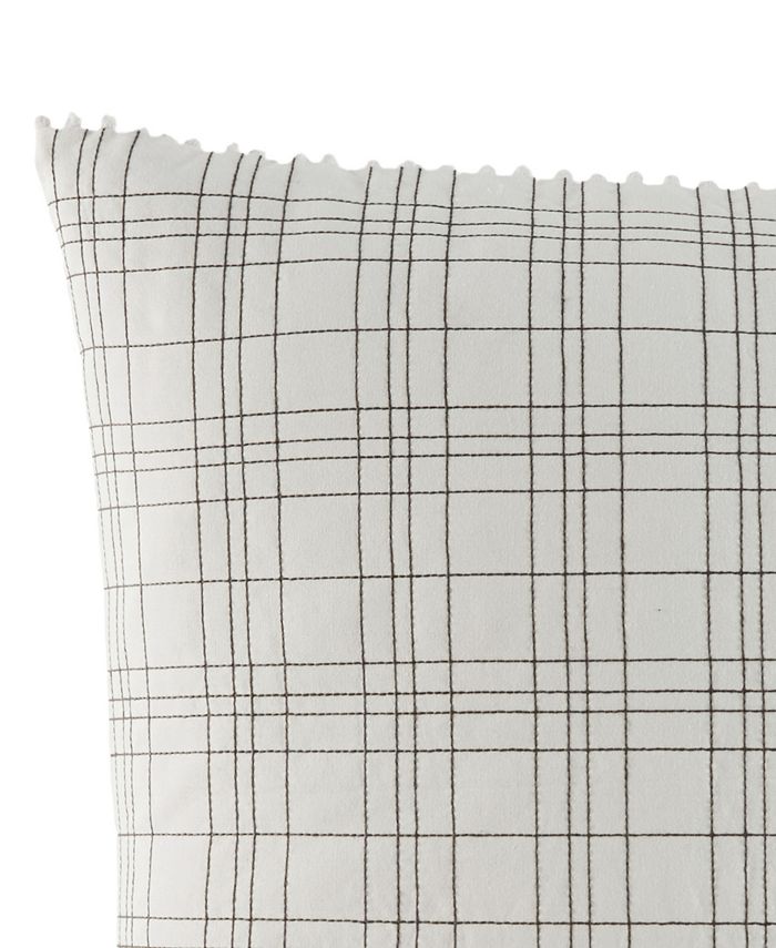 ED Ellen Degeneres Greystone White European Sham - Macy's