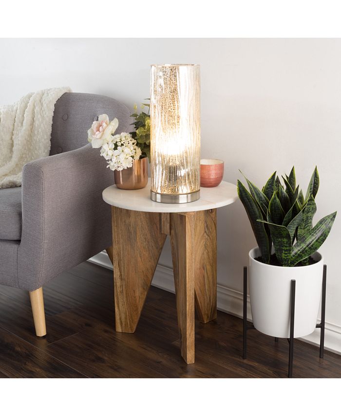 Lavish Home Tree Bark LED Table Lamp - Macy's