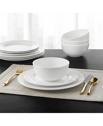 Hotel Collection New Round 12-Pc. Dinnerware Set, Service for 4 ...