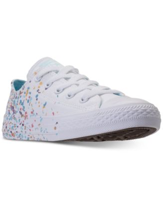 Converse Girls' Chuck Taylor All Star Ox Confetti Casual Sneakers from ...