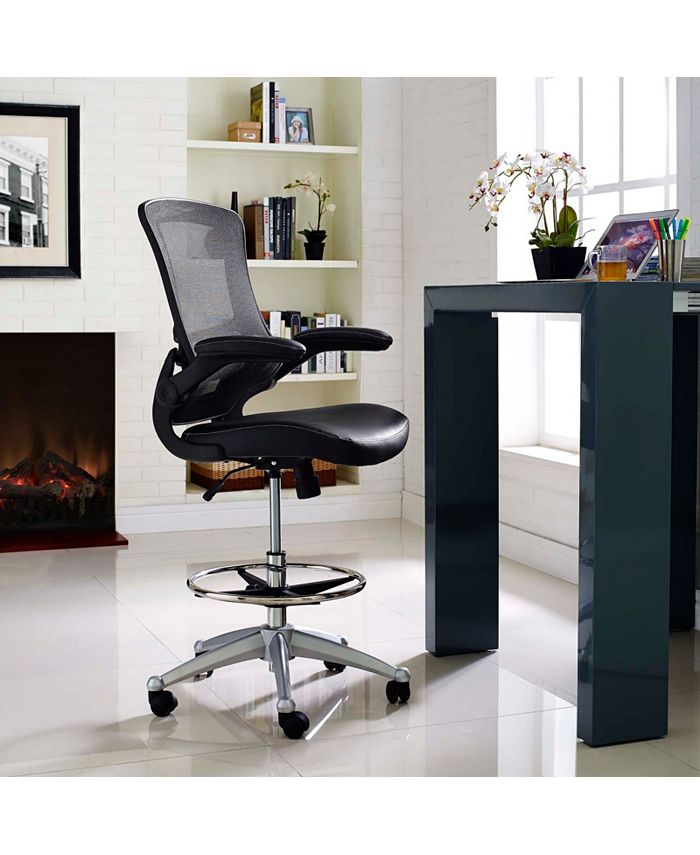 Modway Attainment Vinyl Drafting Chair - Macy's