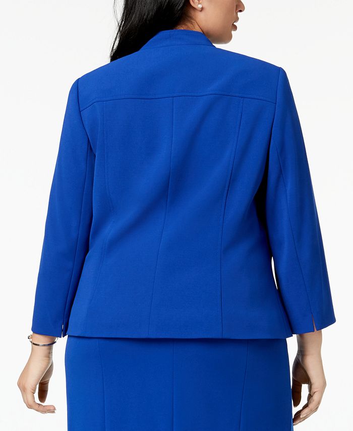 Kasper Plus Size Flyaway Jacket - Macy's