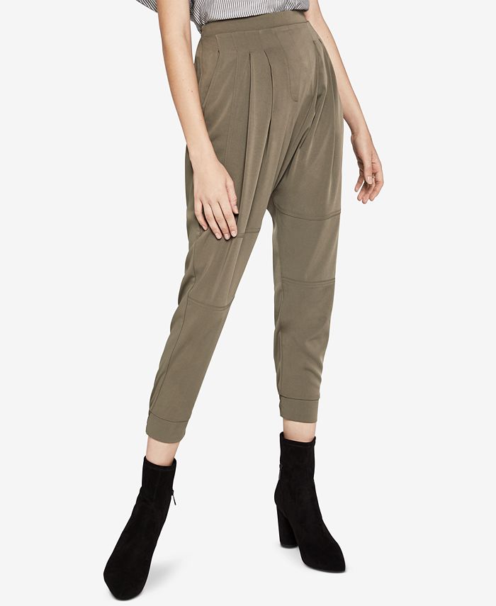 BCBGeneration Pleated-Front Harem Pants - Macy's