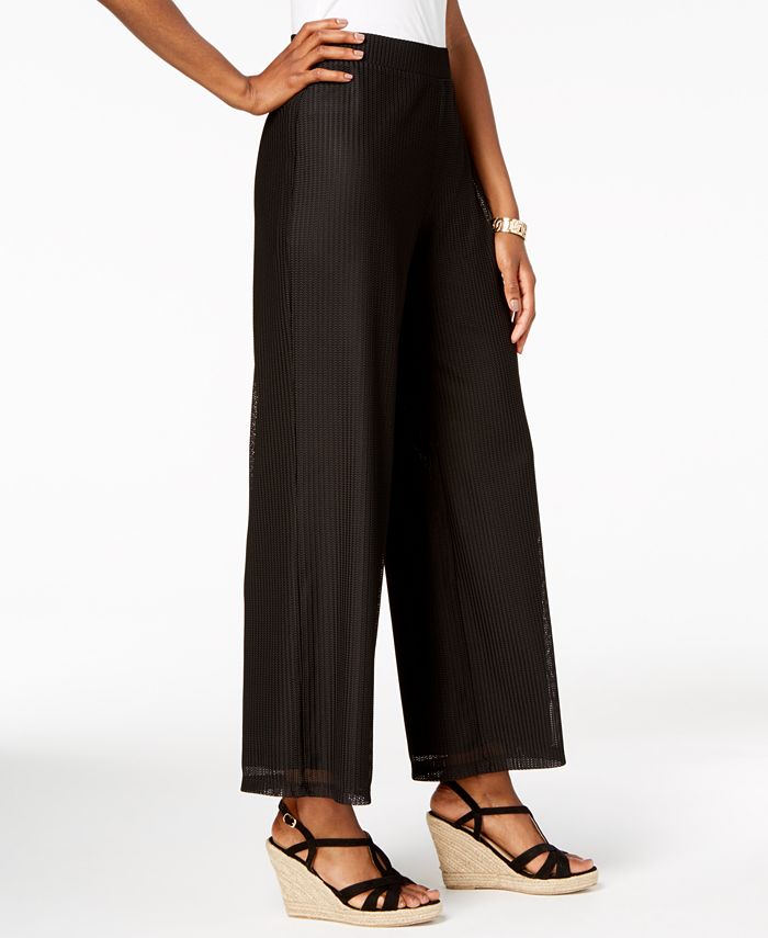 JM Collection Textured Pants - Macy's