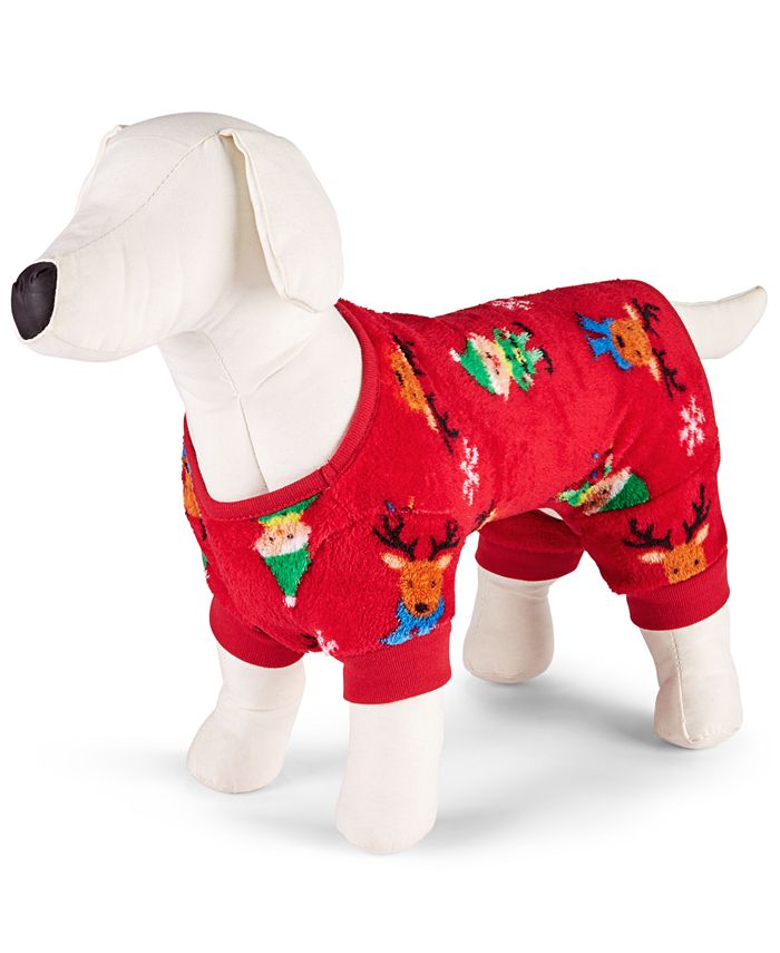 Family Pajamas Matching Elf Pet Pajamas, Created for Macy's - Macy's