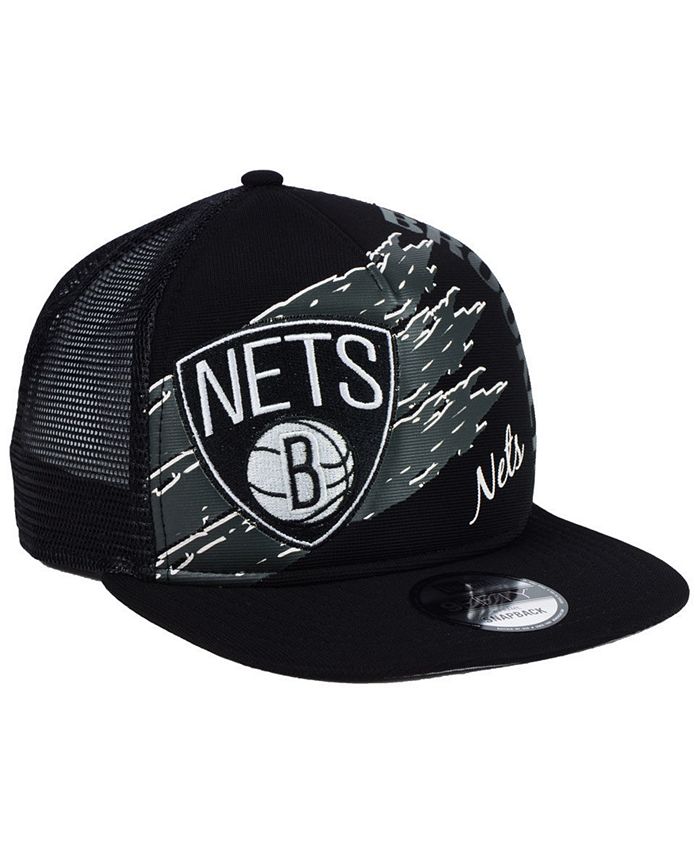 New Era Brooklyn Nets Swipe Trucker 9FIFTY Snapback Cap - Macy's