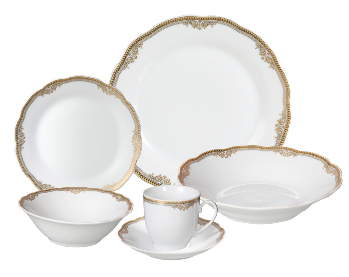Click here for Lorren Home Trends Catherine 24-Pc. Dinnerware Set... prices
