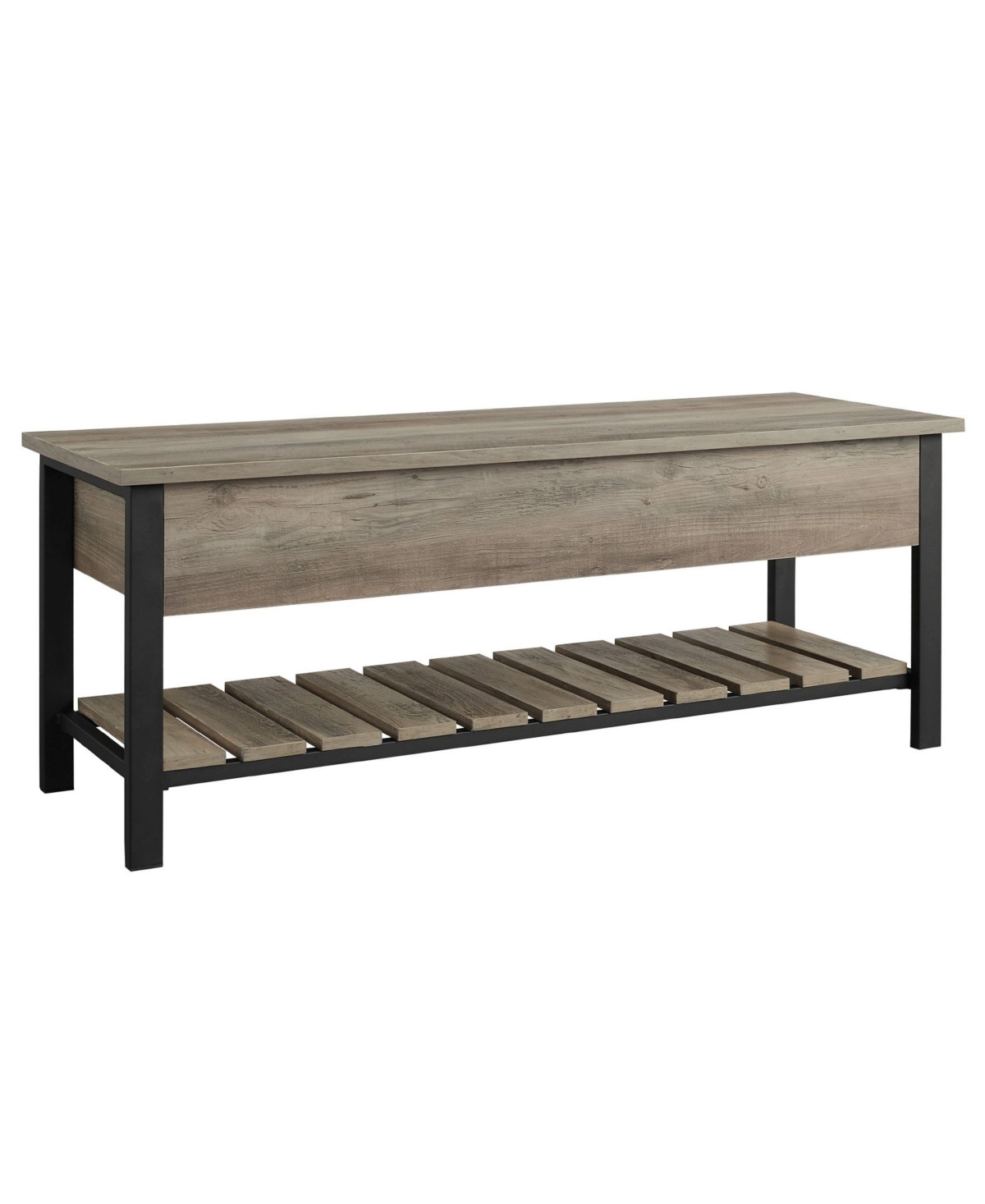 Click here for 48 Open-Top Storage Bench with Shoe Shelf - White... prices