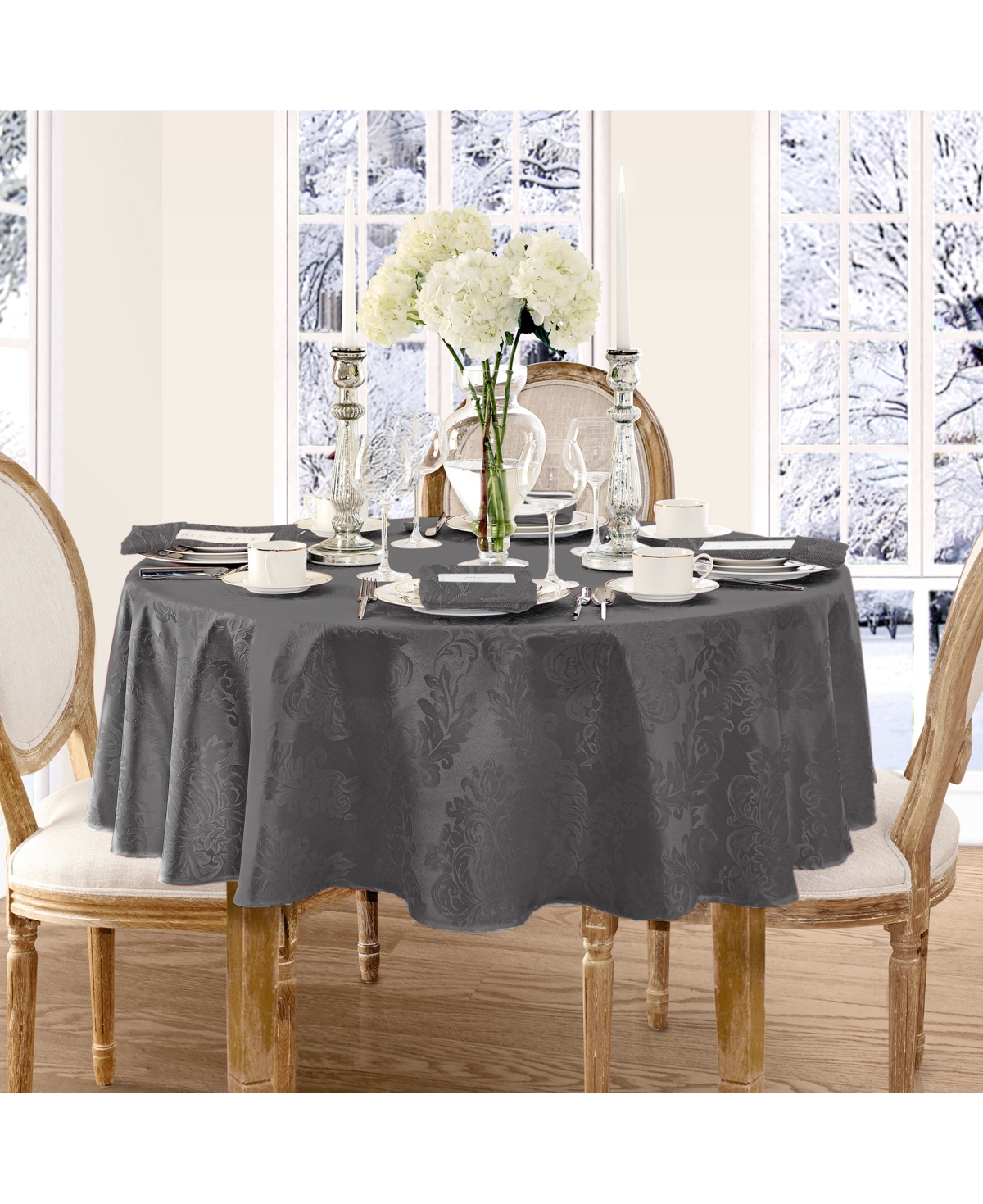 Elrene Barcelona Damask Tablecloth