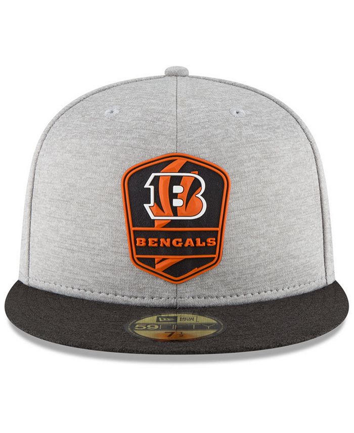 New Era Cincinnati Bengals On Field Sideline Road 59FIFTY FITTED Cap ...